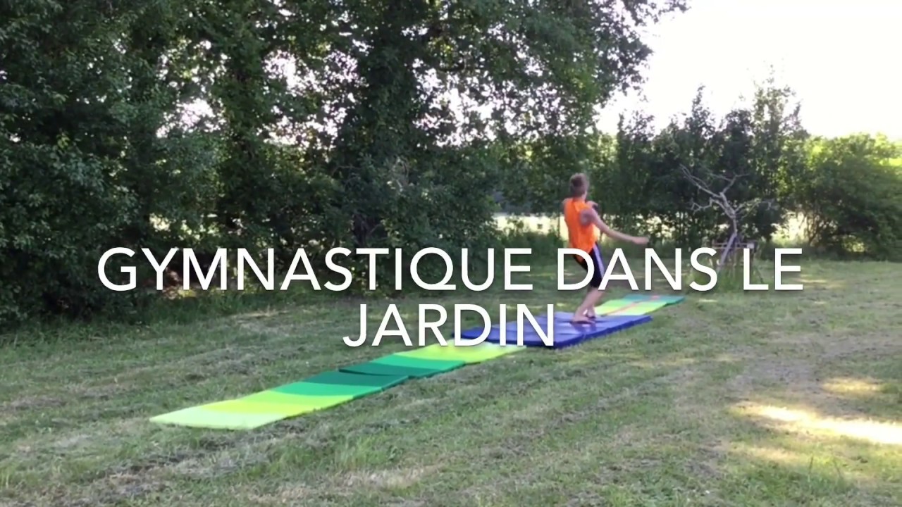 Gymnastics in the garden - YouTube