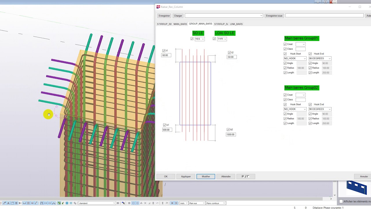 rebar Column by API - YouTube
