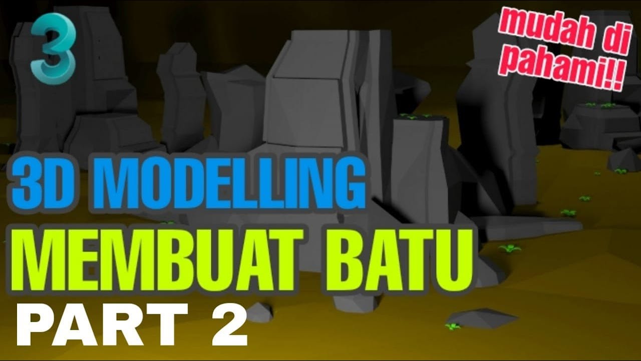 3D Modelling: Tutorial Membuat Batu - Part 2 (3DS MAX 2020) - YouTube