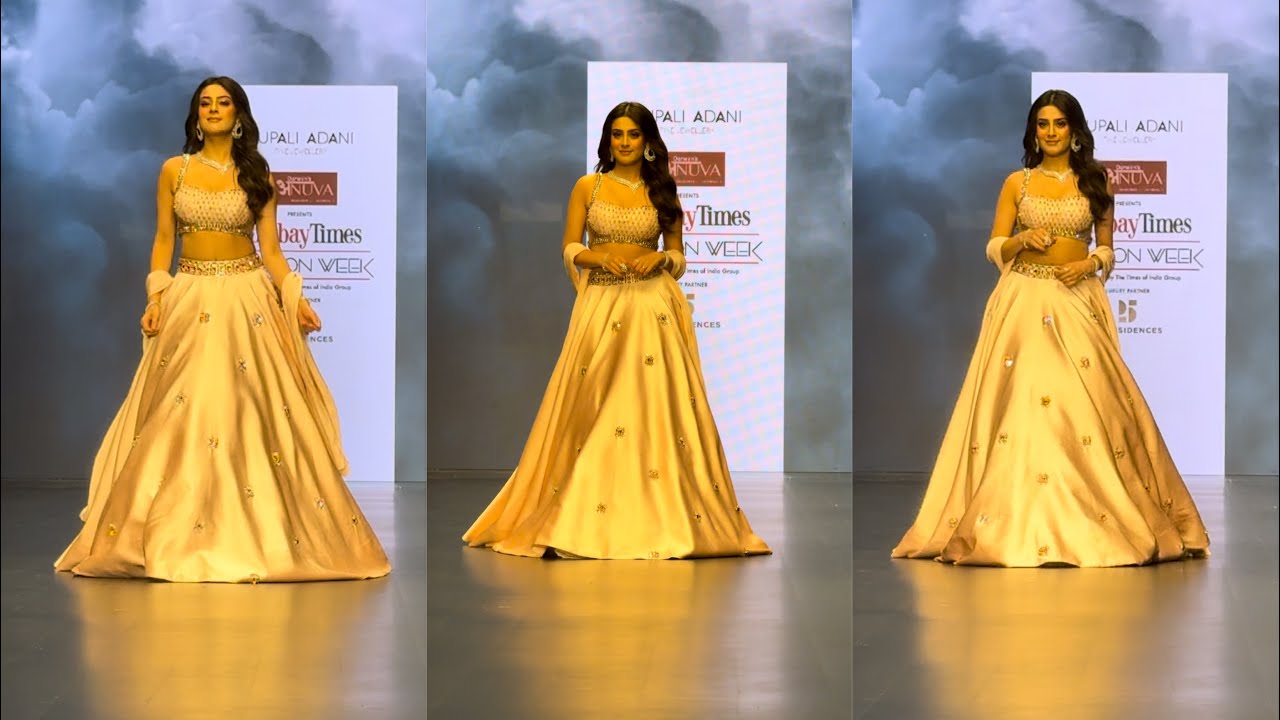 Isha Malviya Walk For Bombay Times Fashion Week In Mumbai Today - YouTube