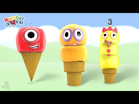 Numberblocks Soft Serve Ice Cream Cones [includes Bloopers]