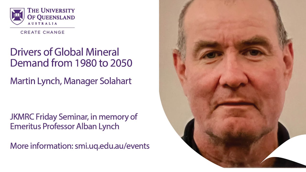 Drivers of Global Mineral Demand from 1980 to 2050 - Martin Lynch - YouTube