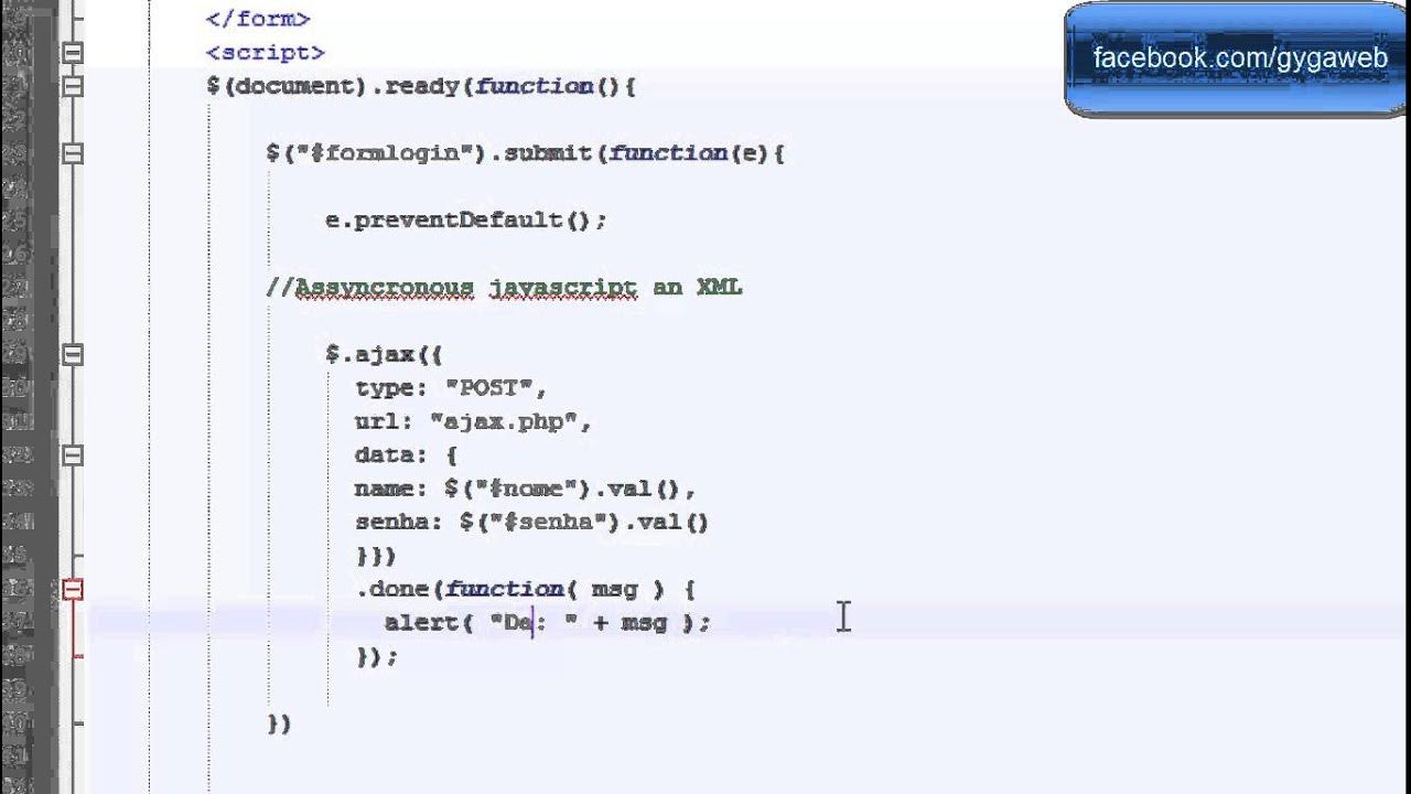 JQUERY + HTML + PHP = usando AJAX - Jquery Aula 4 - YouTube
