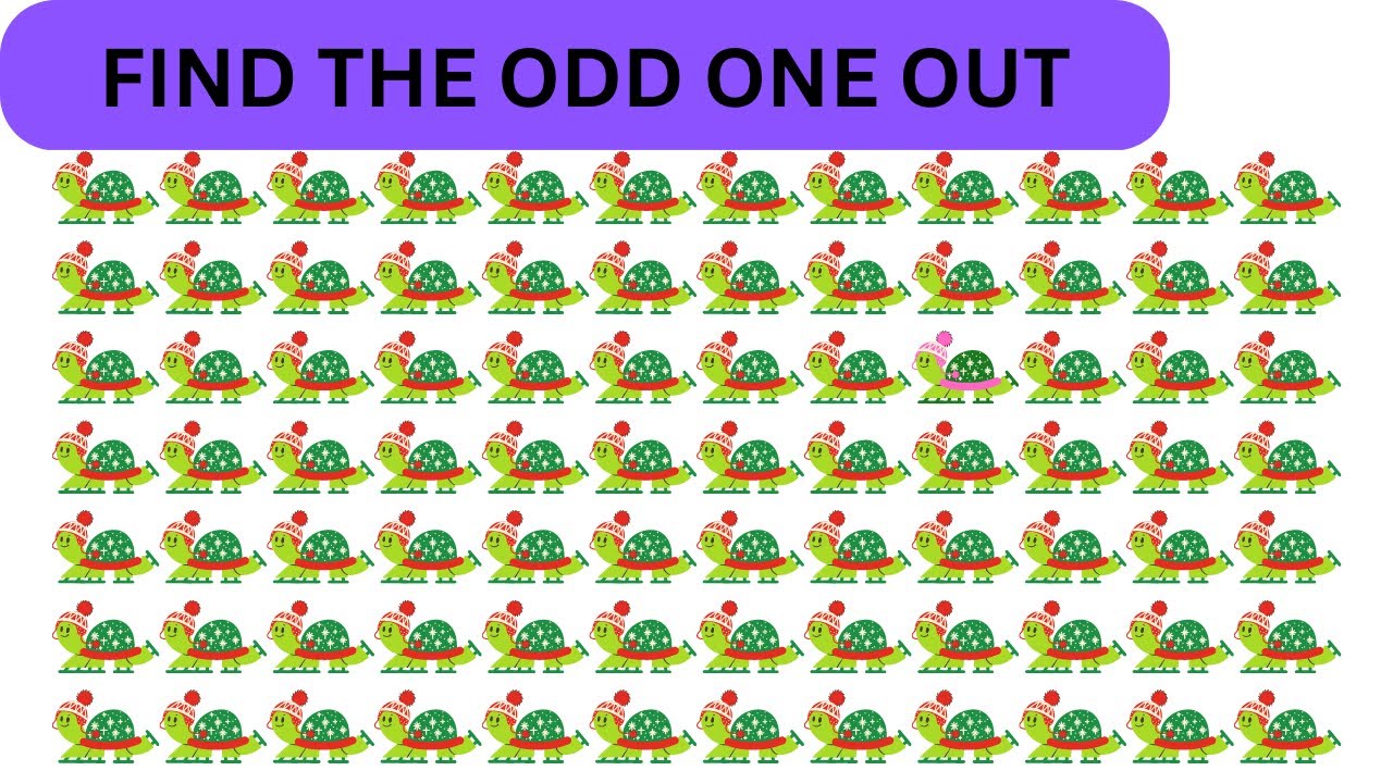 Find The Odd One Out Challenge! | HOW GOOD ARE YOUR EYES | Odd One Out ...
