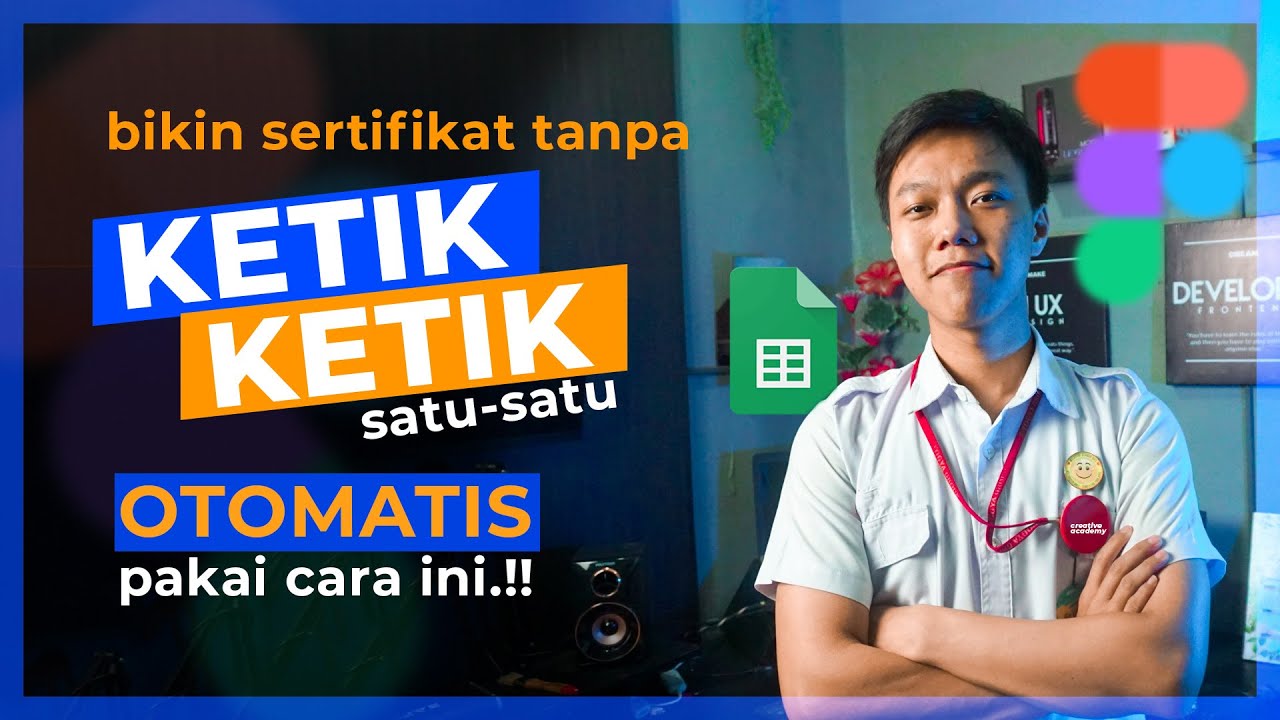 Cara Buat SERTIFIKAT OTOMATIS dengan FIGMA dari Google Sheets, Pakai PLUG-IN ini.!!! | Tanpa ...