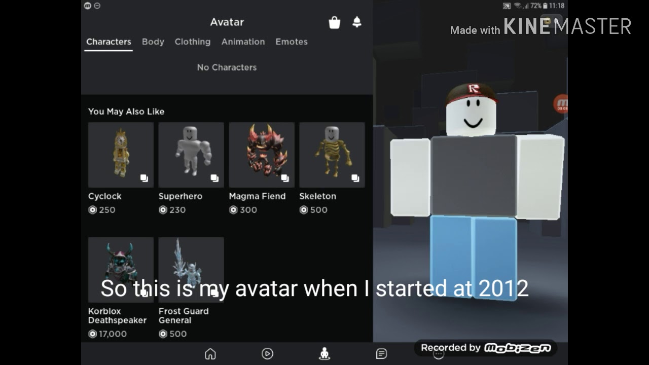 My roblox avatar evolution! (2012-2020) - YouTube