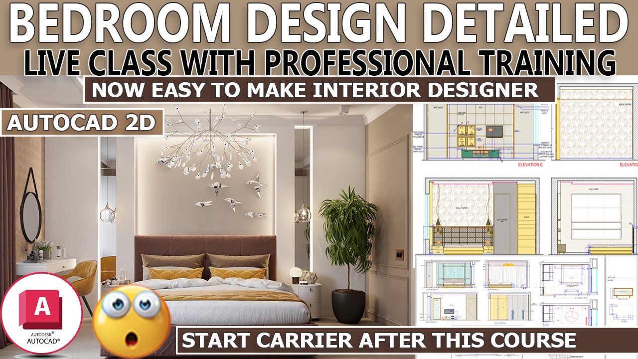 Interior Students Live class Bedroom Detailed Topic Design +Discussion ...