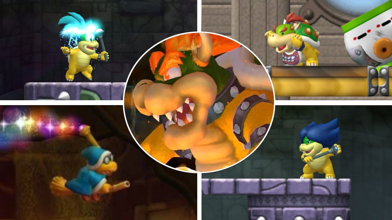 All Bosses in New Super Mario Bros. Wii - YouTube