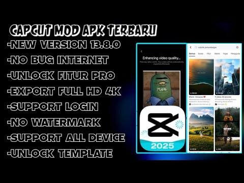 Capcut Pro Mod Apk Terbaru 2025 No Bug Internet | Capcut Pro versi 13.8 ...