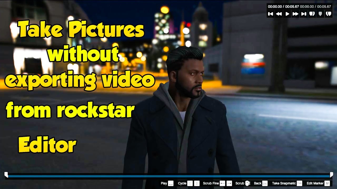 How To Take Pictures In Rockstar Editor Without Exporting Video ...