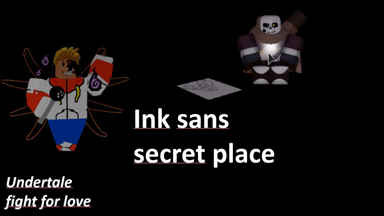 Ink sans secret place (Undertale fight for love) - YouTube