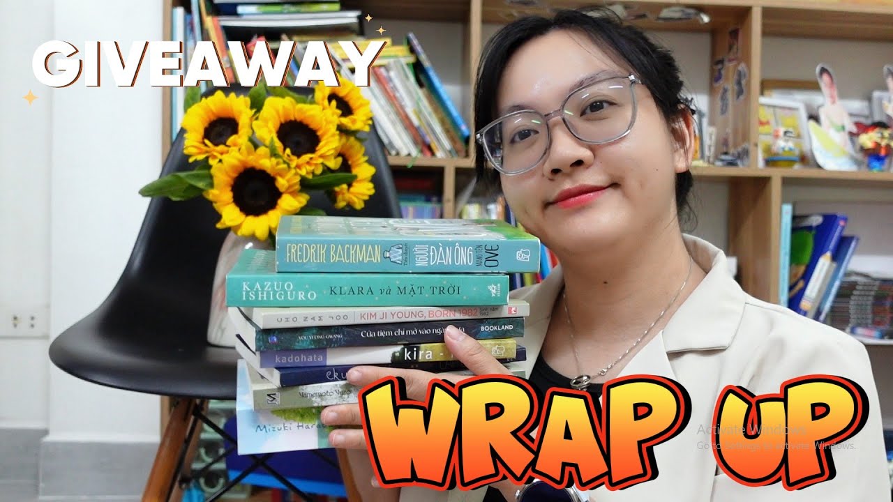 Reading vlog + May Wrap up & Give away - YouTube