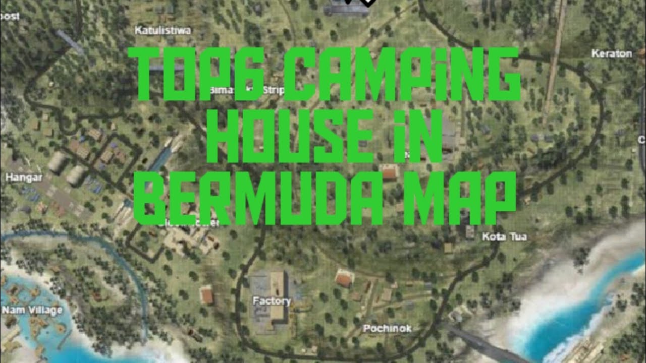 Top6 camping House in Bermuda map to push ur rank - YouTube