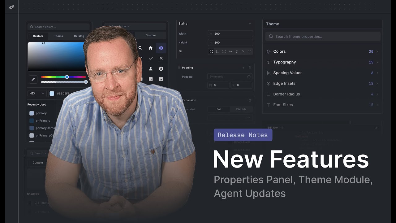 New Features: Properties Panel, Theme Module, Agent Updates - YouTube