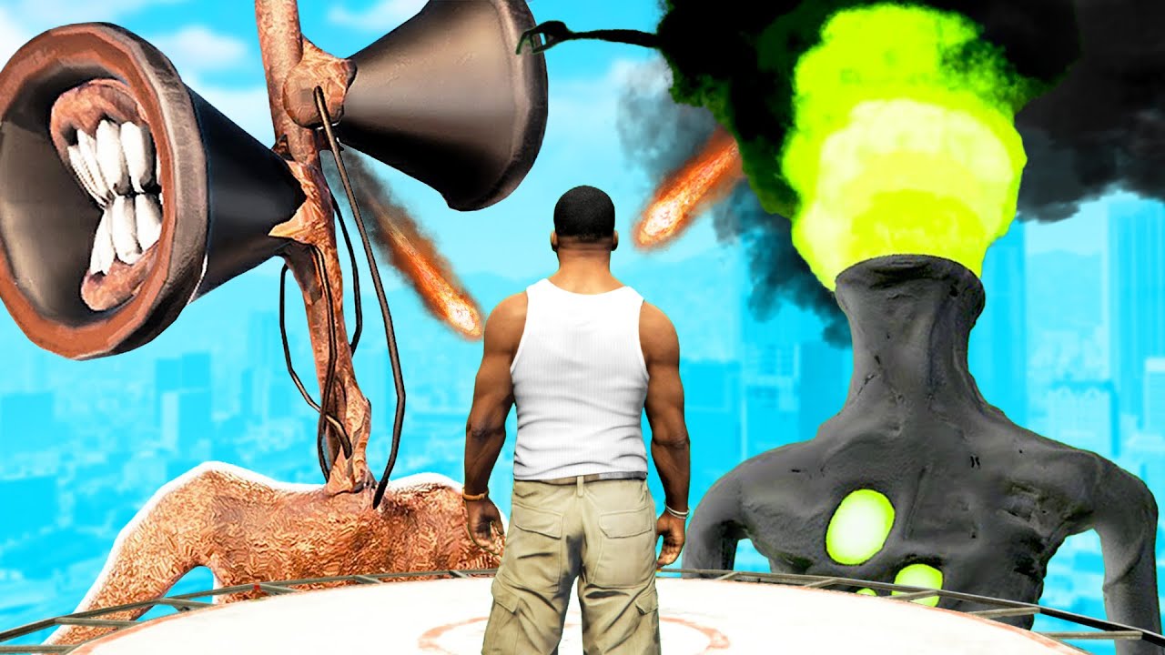 GTA 5 - SIREN HEAD vs CHIMNEY HEAD!🔊🔥 - YouTube