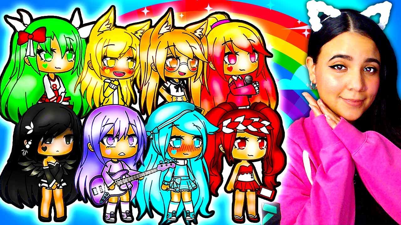🌈 THE RAINBOW SISTERS S3🌈 Gacha Life Mini Movie Fantasy Story Reaction ...