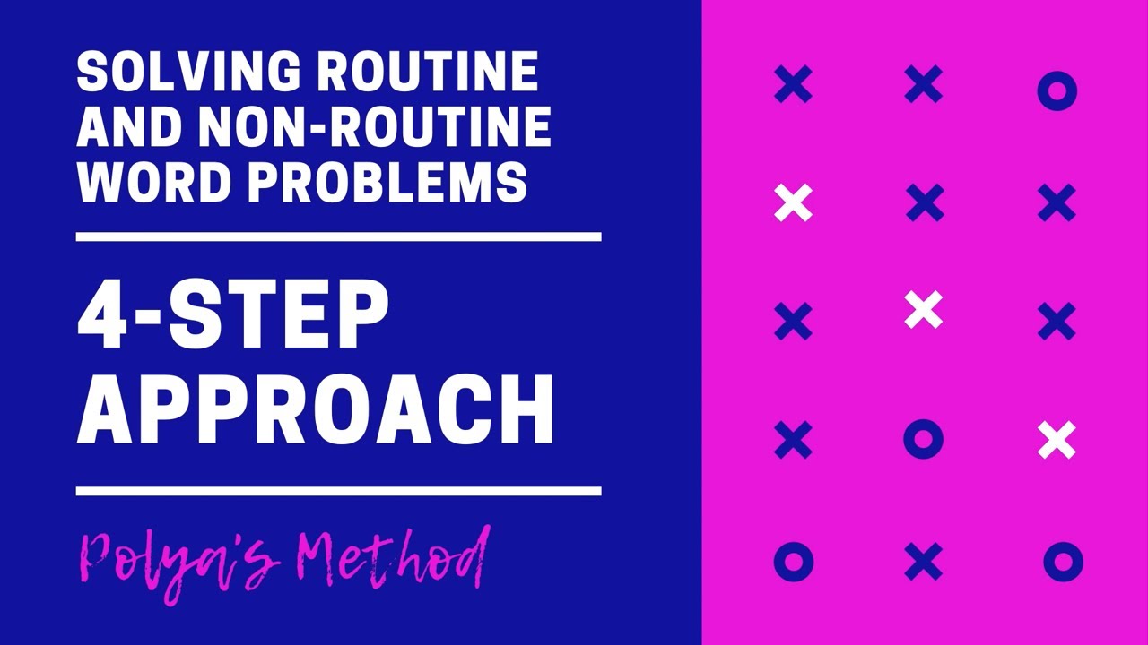Solving Routine and Non-routine Problems Using Polya's Method - YouTube