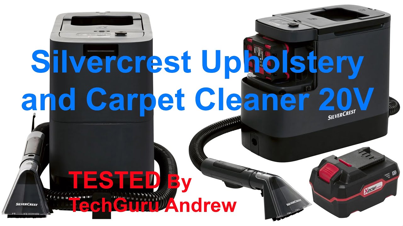 Silvercrest Cordless Upholstery And Carpet Cleaner 20V SPRA 20 A1 - YouTube