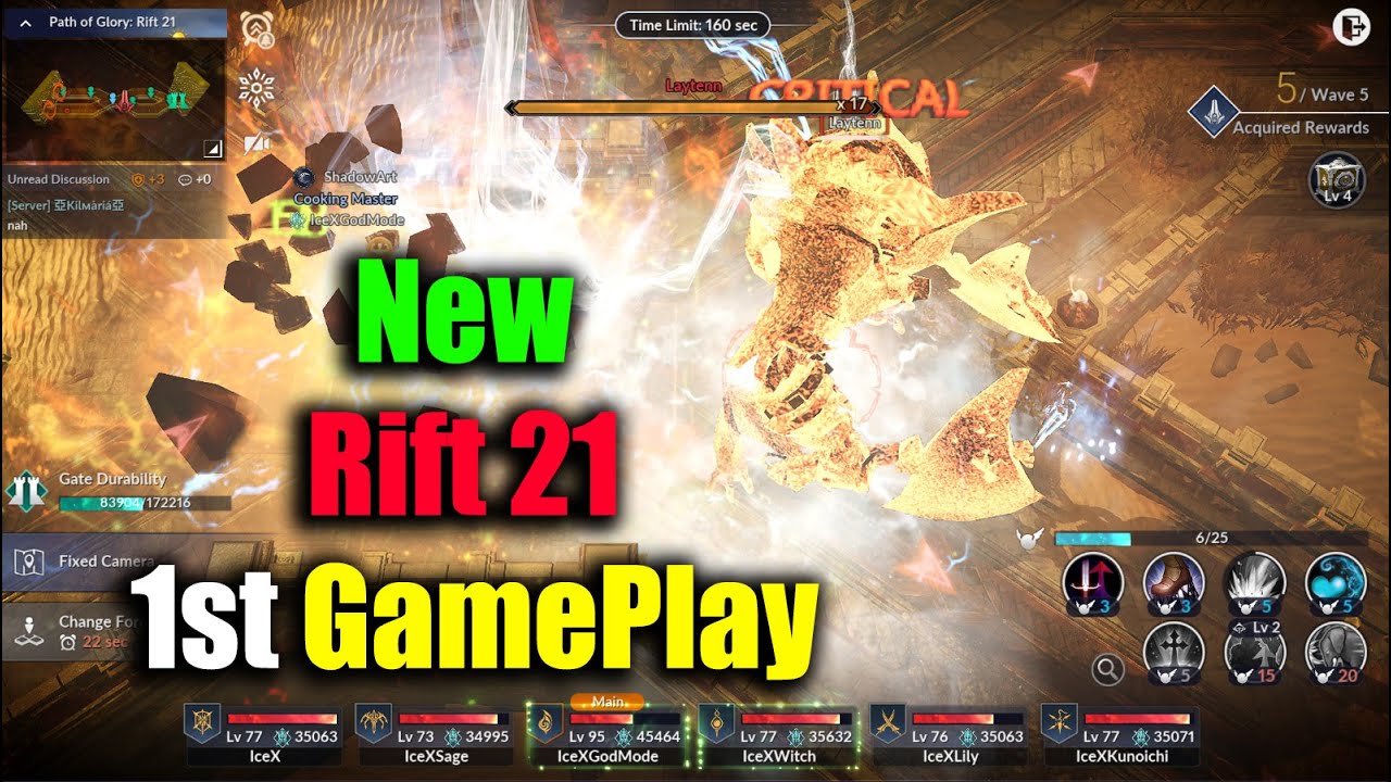 Black Desert Mobile New POG Rift 21 1st GamePlay & Strategy - YouTube