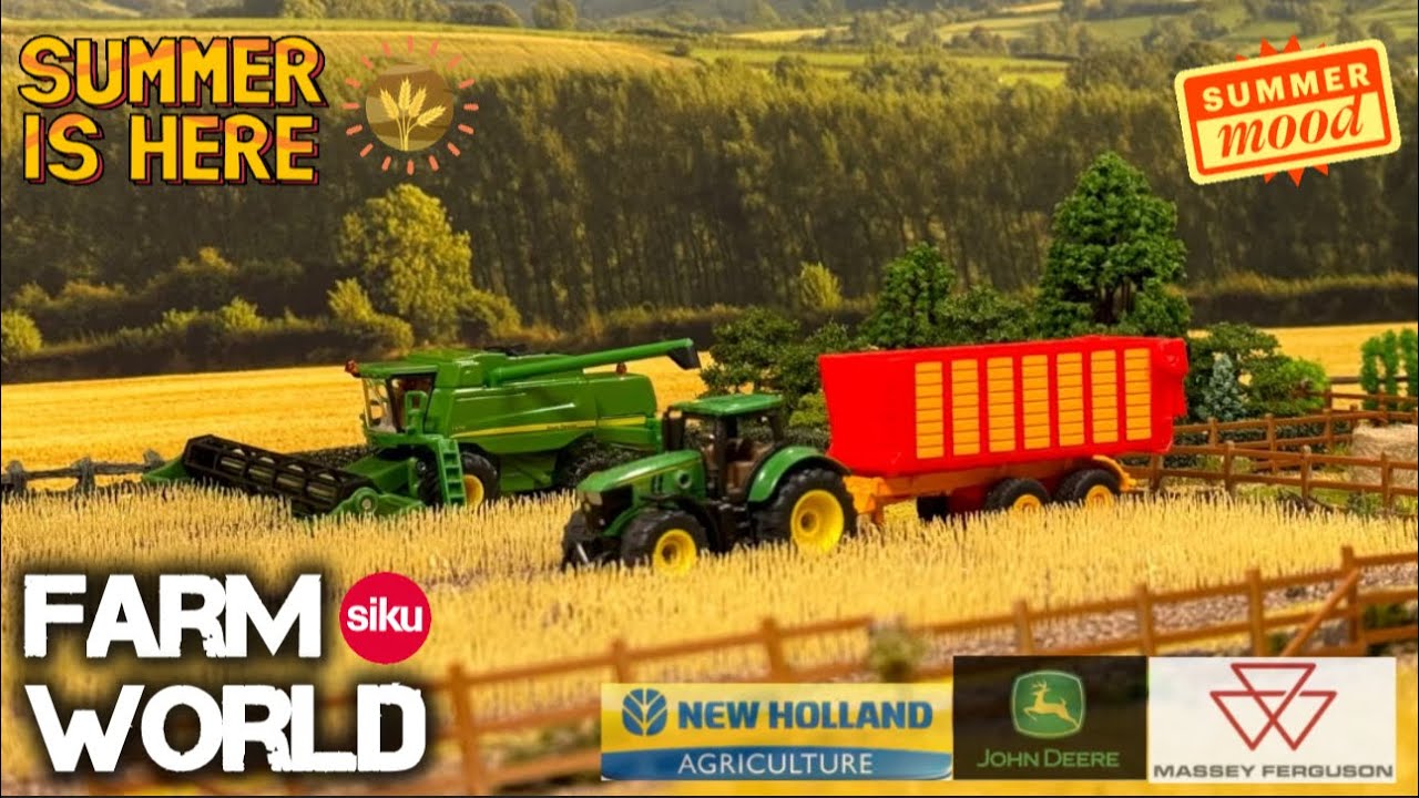 SIKU FARMING | Harvest | Summer | Farm | Tractors | 1/87 | Stop Motion | Agri | John Deere ...