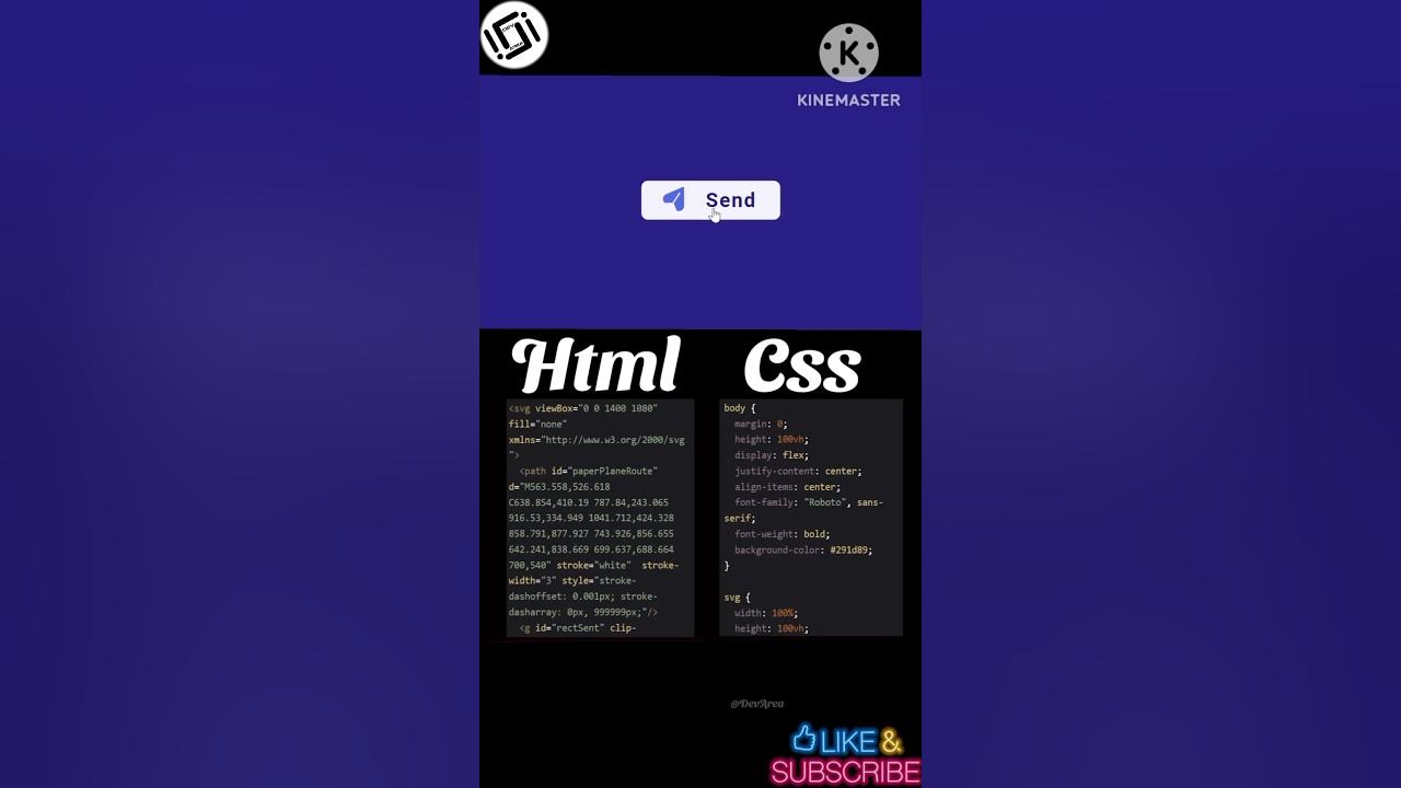 Web Development Send Button Animation Using Html And Css Dev Area Csstricks Coding Html
