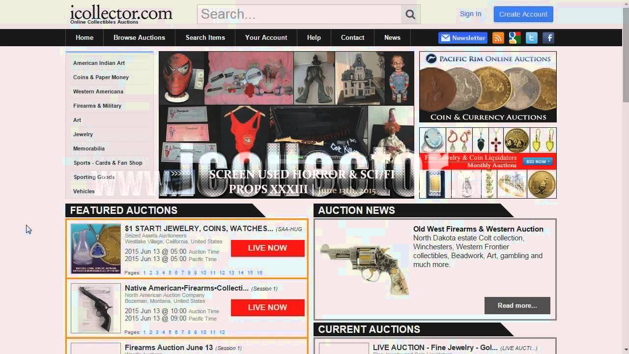 Coin Auctions Online - YouTube