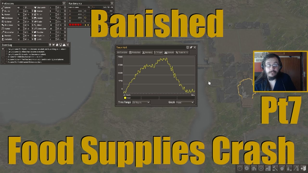 Banished: Massive Food Crash [Part 7] - YouTube