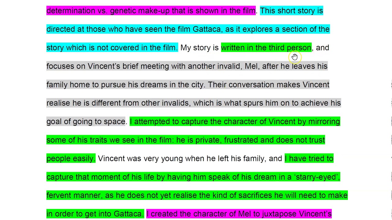 Sample SAC Response: Gattaca - YouTube