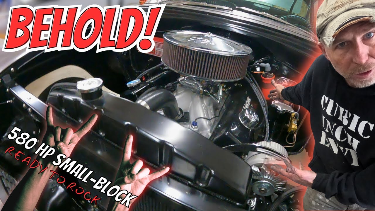 '55 Chevy Engine Swap - Finishing Up All the Little Details - YouTube