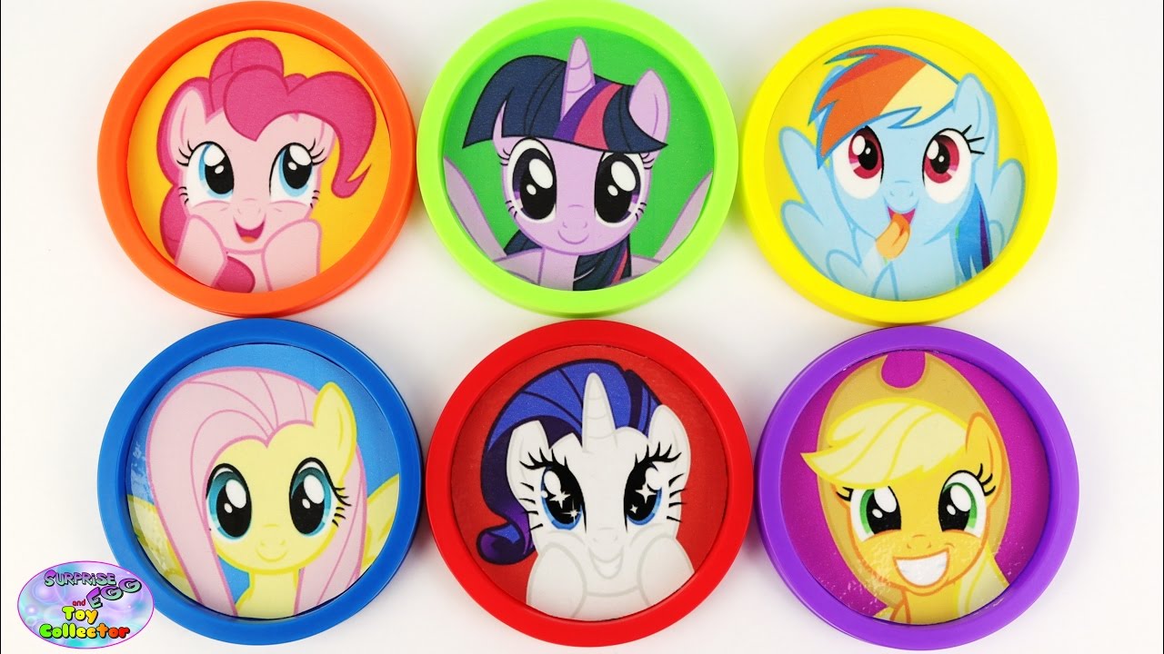 My Little Pony Learn Colors Play Doh Surprise Egg Mane 6 Episode ...