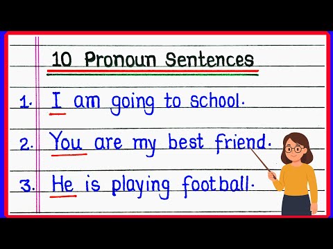Pronoun Sentences | 10 Examples of Pronoun in English | Pronoun Examples for Beginners