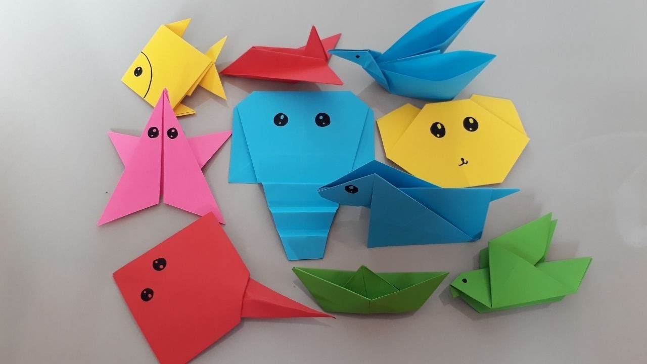 sepuluh jenis origami mudah bagi pemula - YouTube