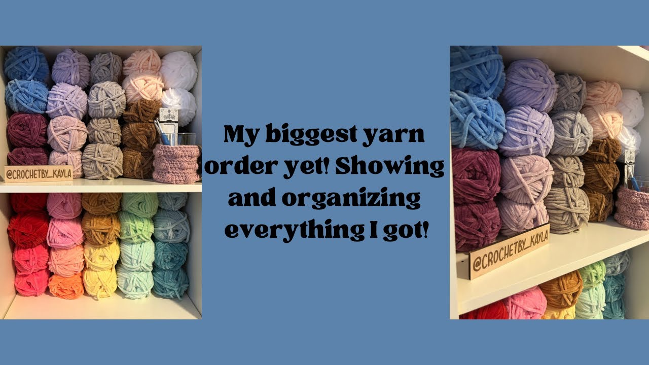 My biggest yarn order yet! Showing and organizing everything I got ...