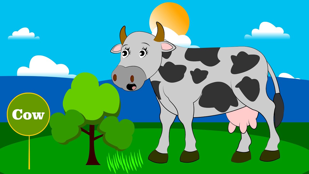 Kids Cow — Cow for Kids | Nursery Rhymes | Kids Cow Songs - YouTube
