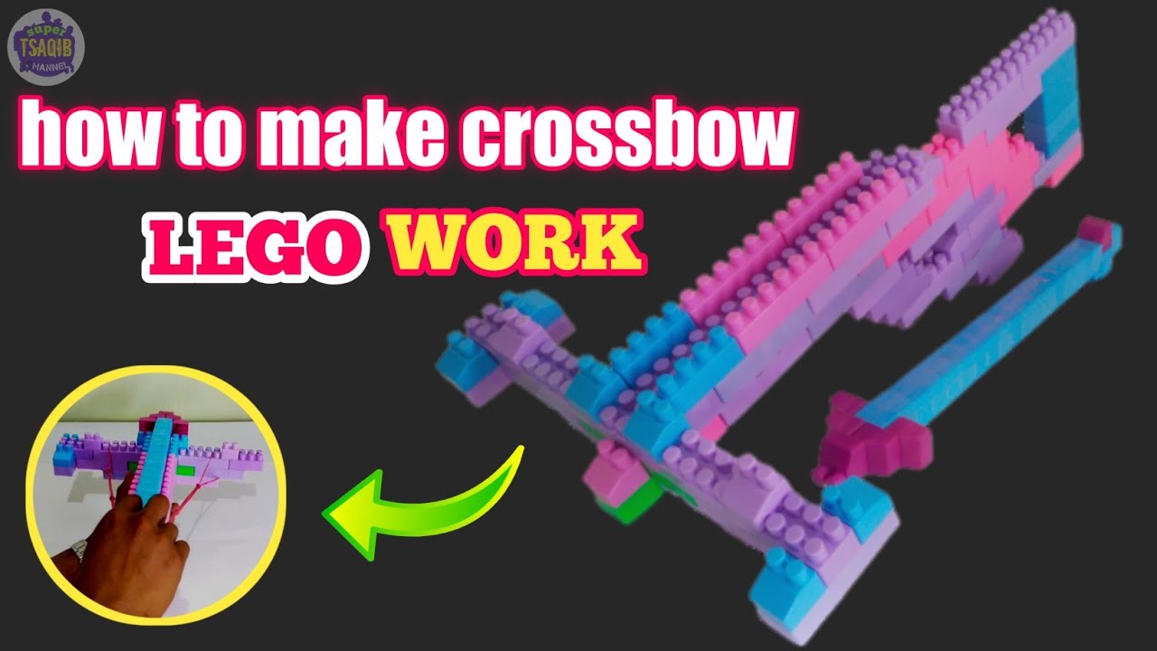 How to make crossbow with Lego blocks ( Lego work gun ) - YouTube