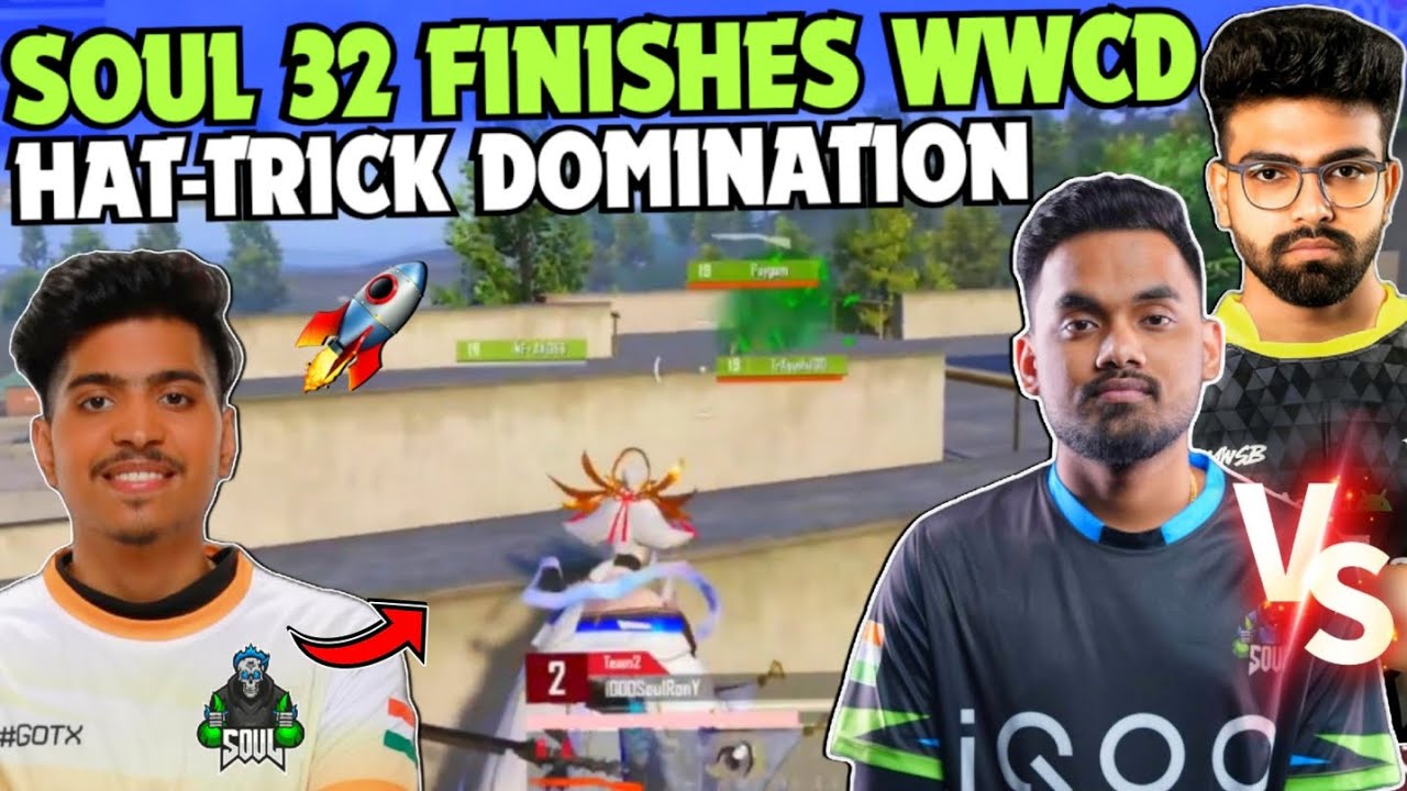 iQOOSouL 32 Finishes WWCD 😳 Hat-trick Domination SouL Ninja & Manya on ...