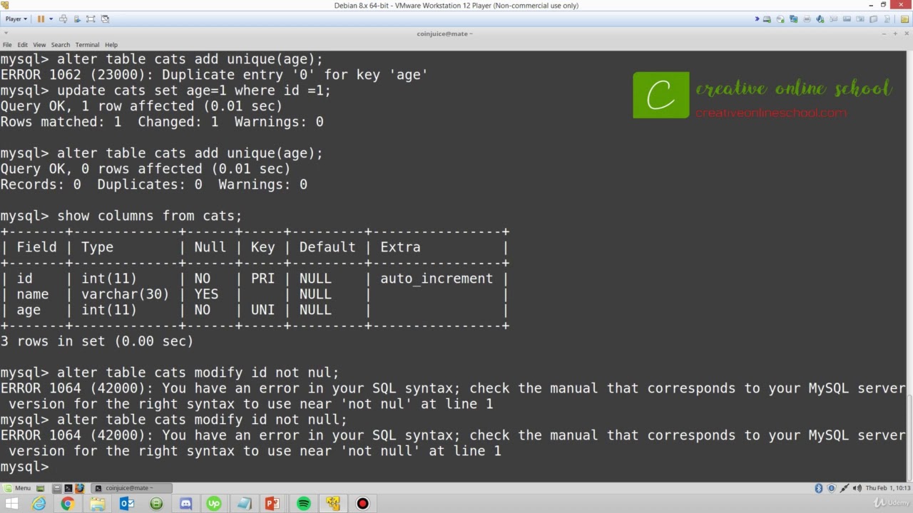 Advance Web Development || 4. Database Constraints - YouTube
