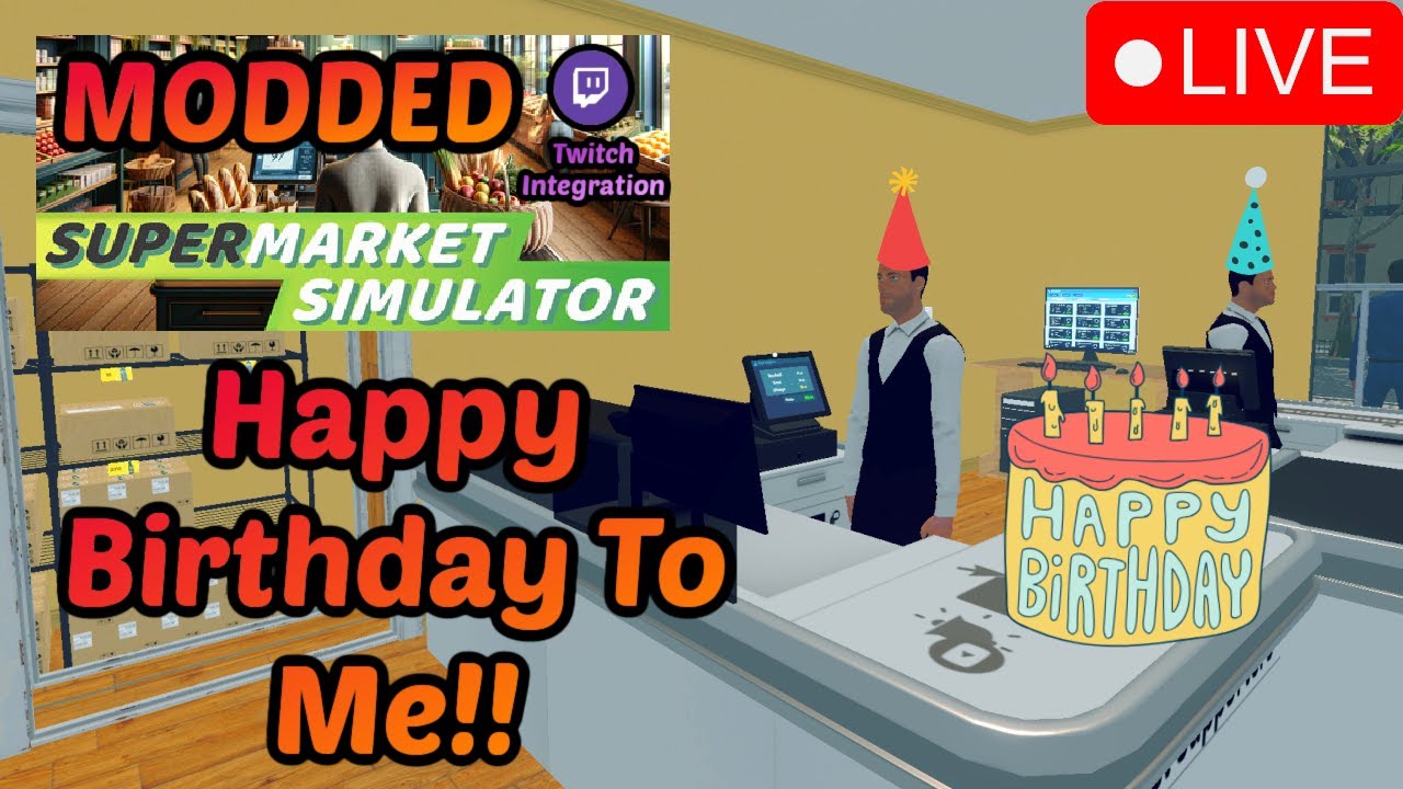Supermarket simulator - Birthday Stream! - YouTube