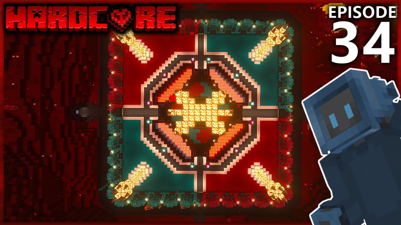 I Built The BEST Nether Hub in Hardcore Minecraft - YouTube