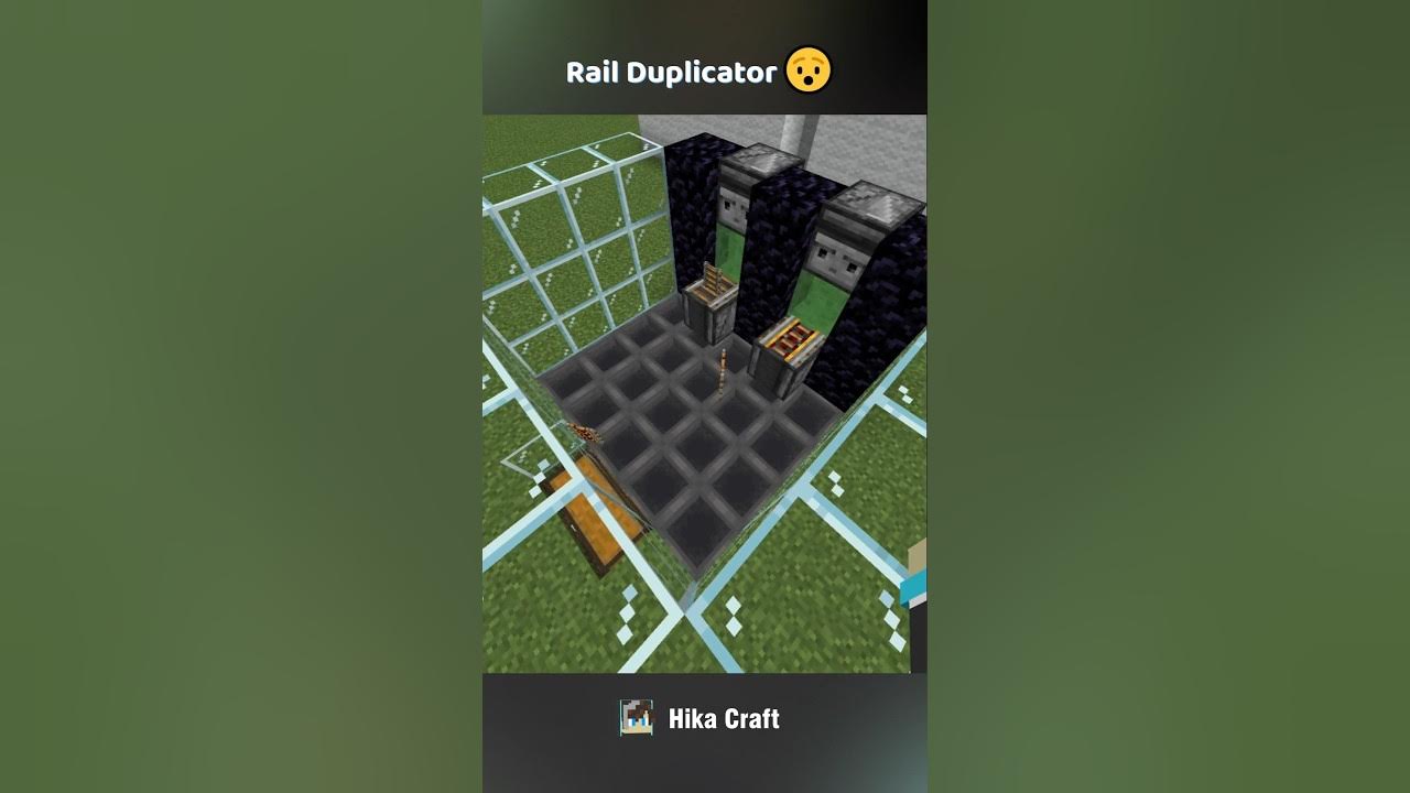 Rail Duplicator in Minecraft #minecraft #shorts - YouTube