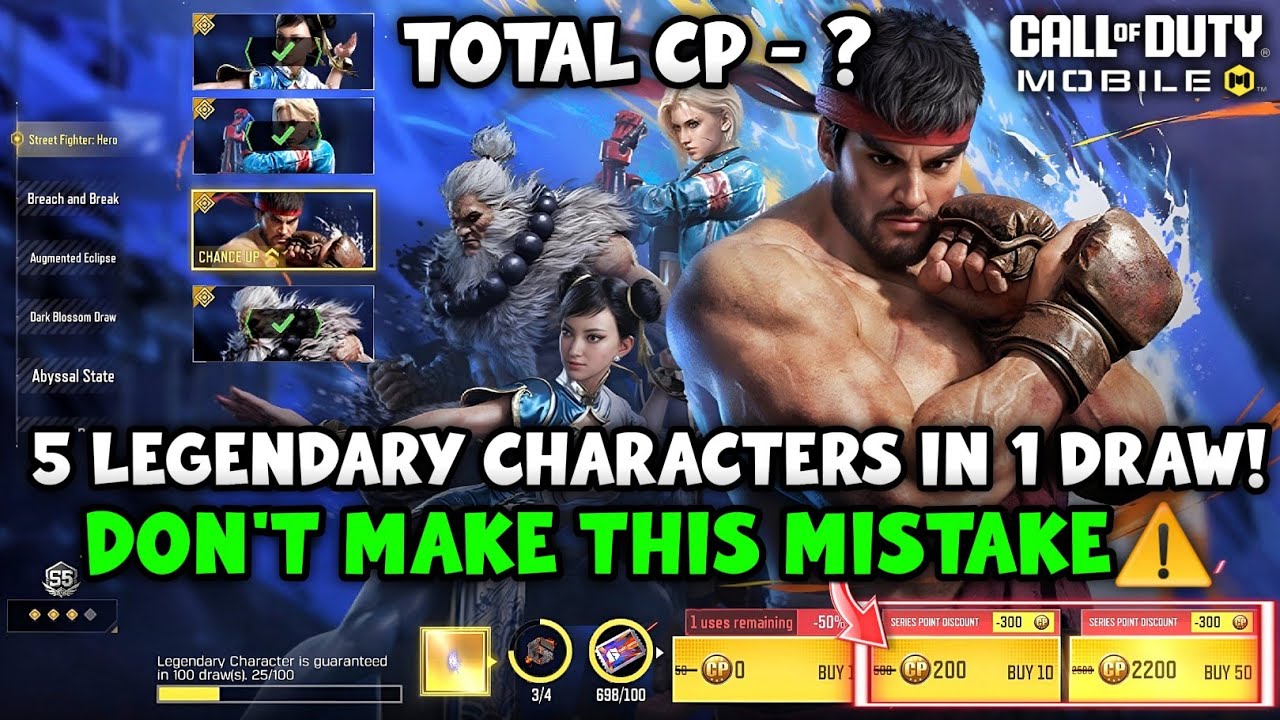 Buying full Street Fighter Hero Draw CODM | Total CP needed? - YouTube