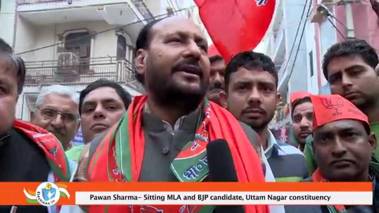 BJP Candidate from Uttam Nagar, Pawan Sharma talks about his chances of ...