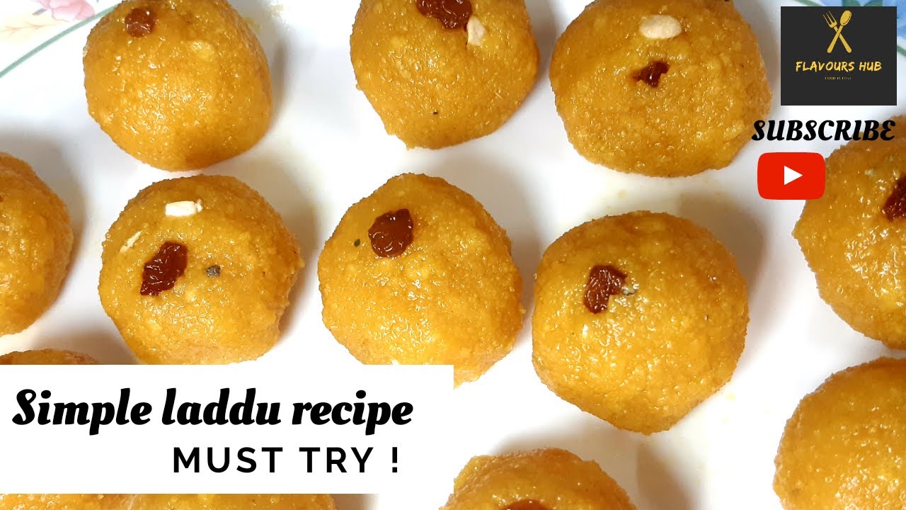 SIMPLE LADDU RECIPE | EASY RECIPE | YELLOW LADDU | BESAN KI LADDU ...