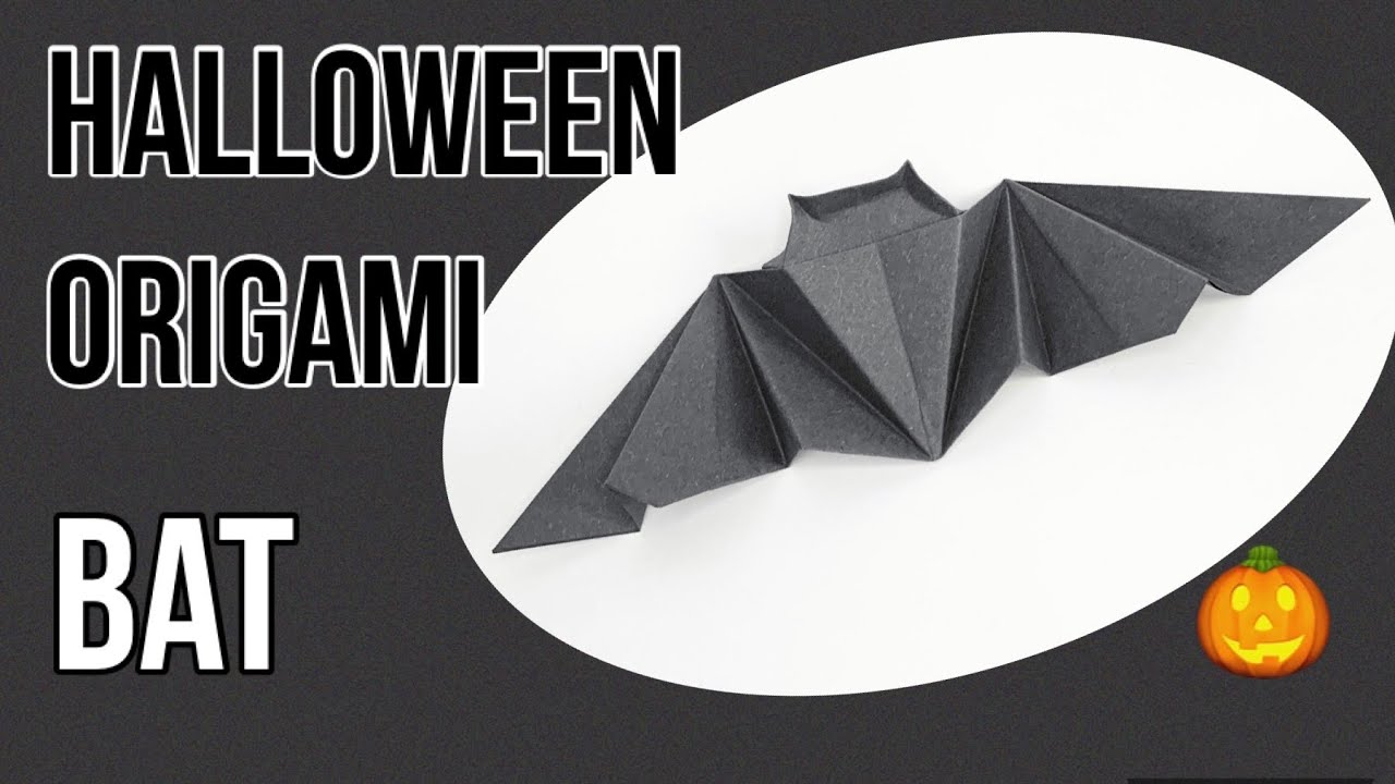Halloween Origami - Paper Folding Bat - YouTube