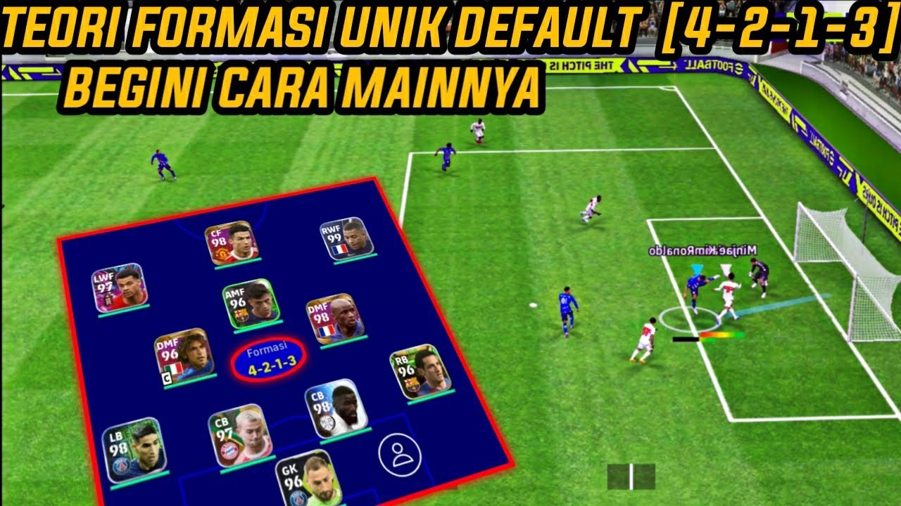TEORI FORMASI DEFAULT UNIK [4-2-1-3] VERSI PENGUASAAN BOLA TUTORIAL ...