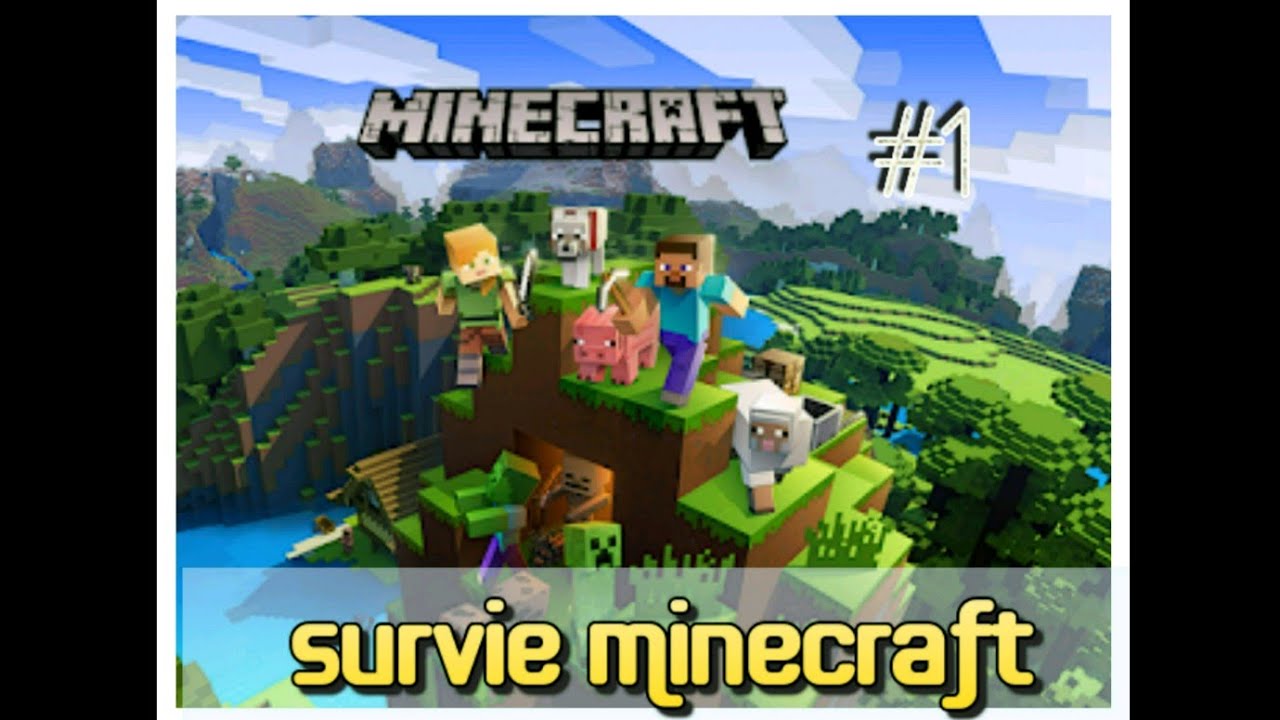 #Minecraft, Survie #1, je commence une nouvelle aventure.👍 - YouTube