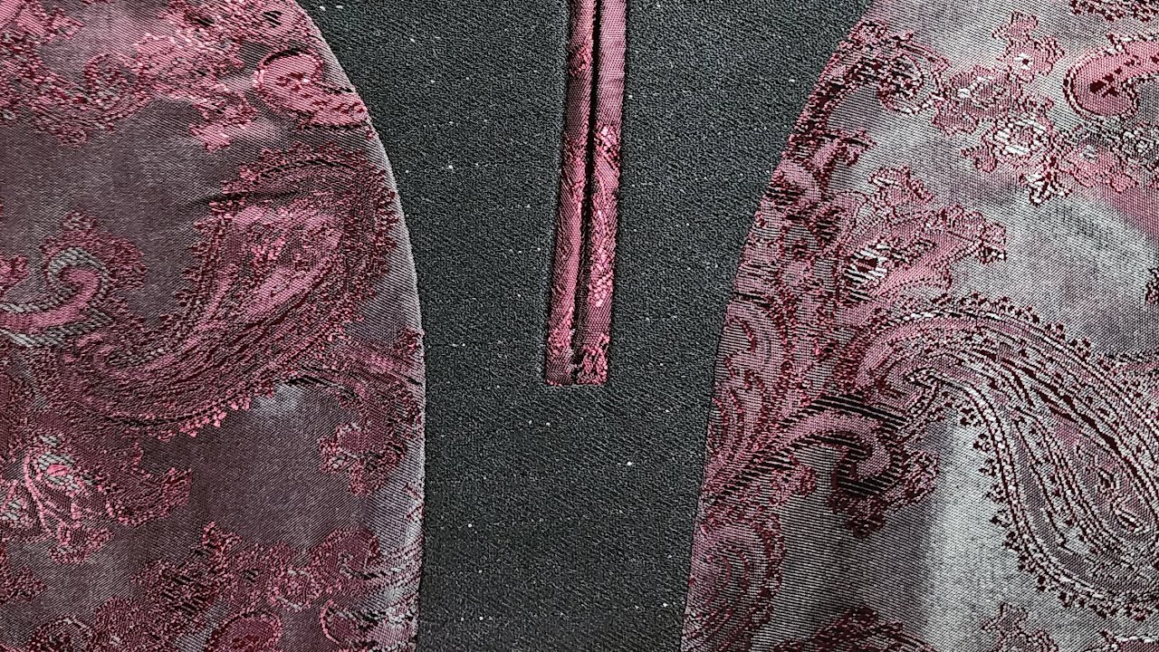 How to sew lining to a suit lapel facing - YouTube