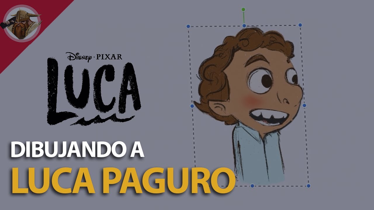 DIBUJANDO AL PERSONAJE LUCA PAGURO DE LA PELICULA LUCA - YouTube
