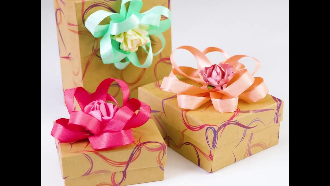 How to pack gifts nicely - YouTube