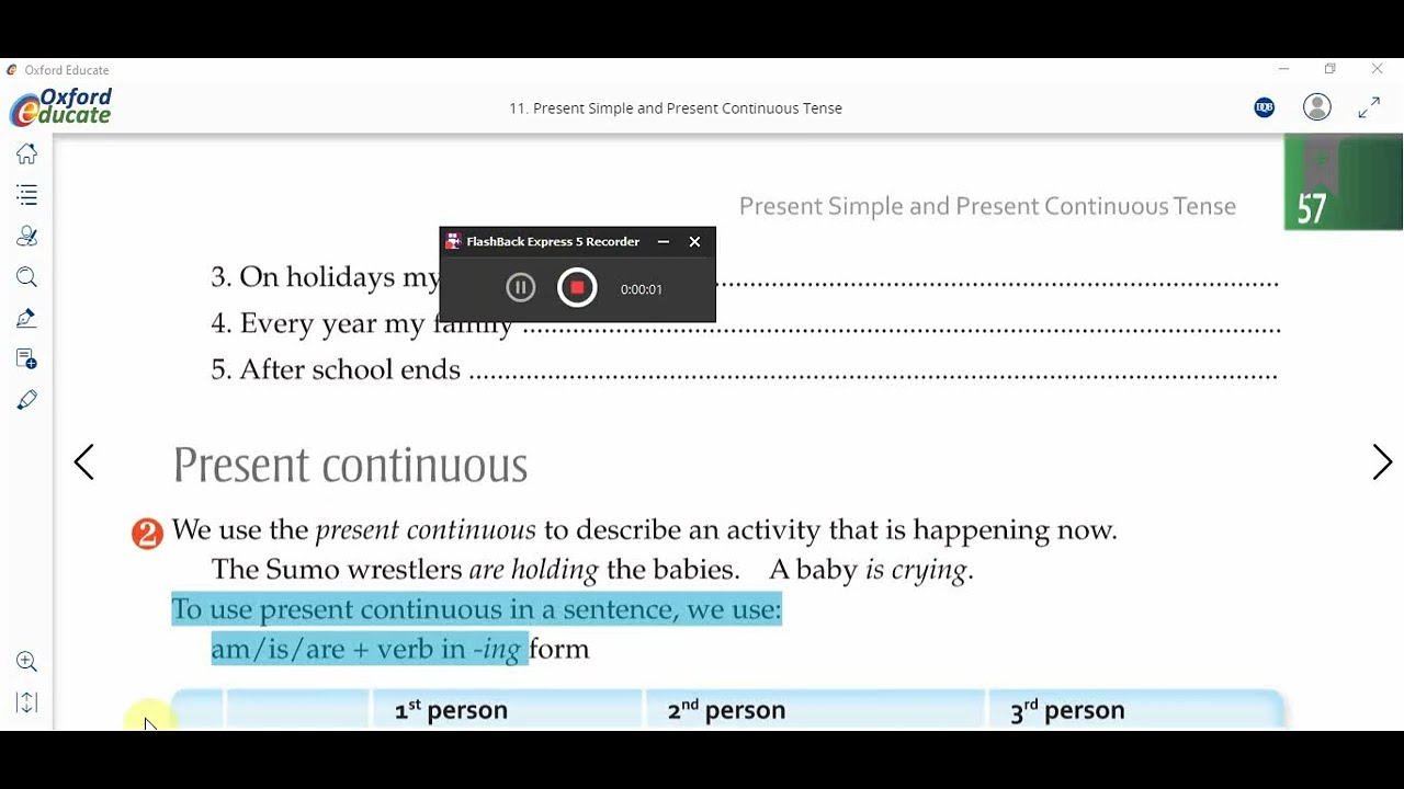 Present Continuous Tense - YouTube